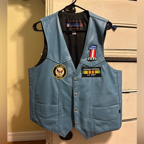 Legendary USA | Jackets & Coats | Vintage Legendary Usa Leather Vest ...